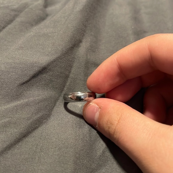 Accessories | Plain Silver Mens Ring Size 8 | Poshmark